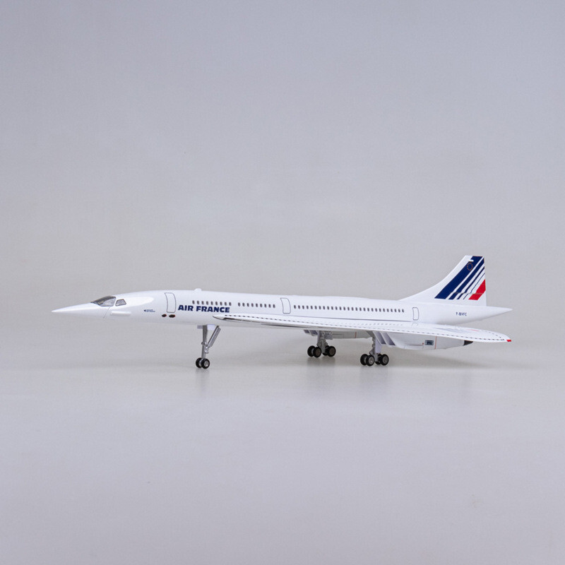 Extra Large Air France Concorde Aircraft Model Plane Toy Gift - 1/125 ...