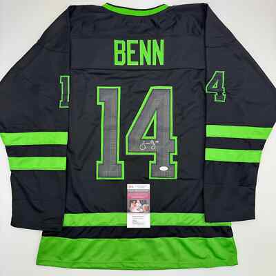 Autographed/Signed Jamie Benn Dallas Black Hockey Jersey JSA COA | eBay