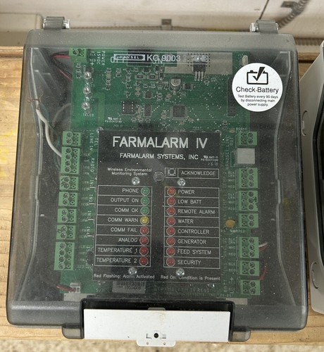 Farm Alarm 4.0 IV Complete 2 Barn System Poultry Swine Monitoring ...