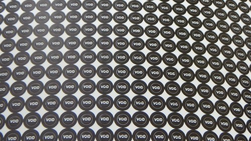 Tamper Proof Stickers Screw Hole Security Seal 3 or 5 mm dia VOID ...