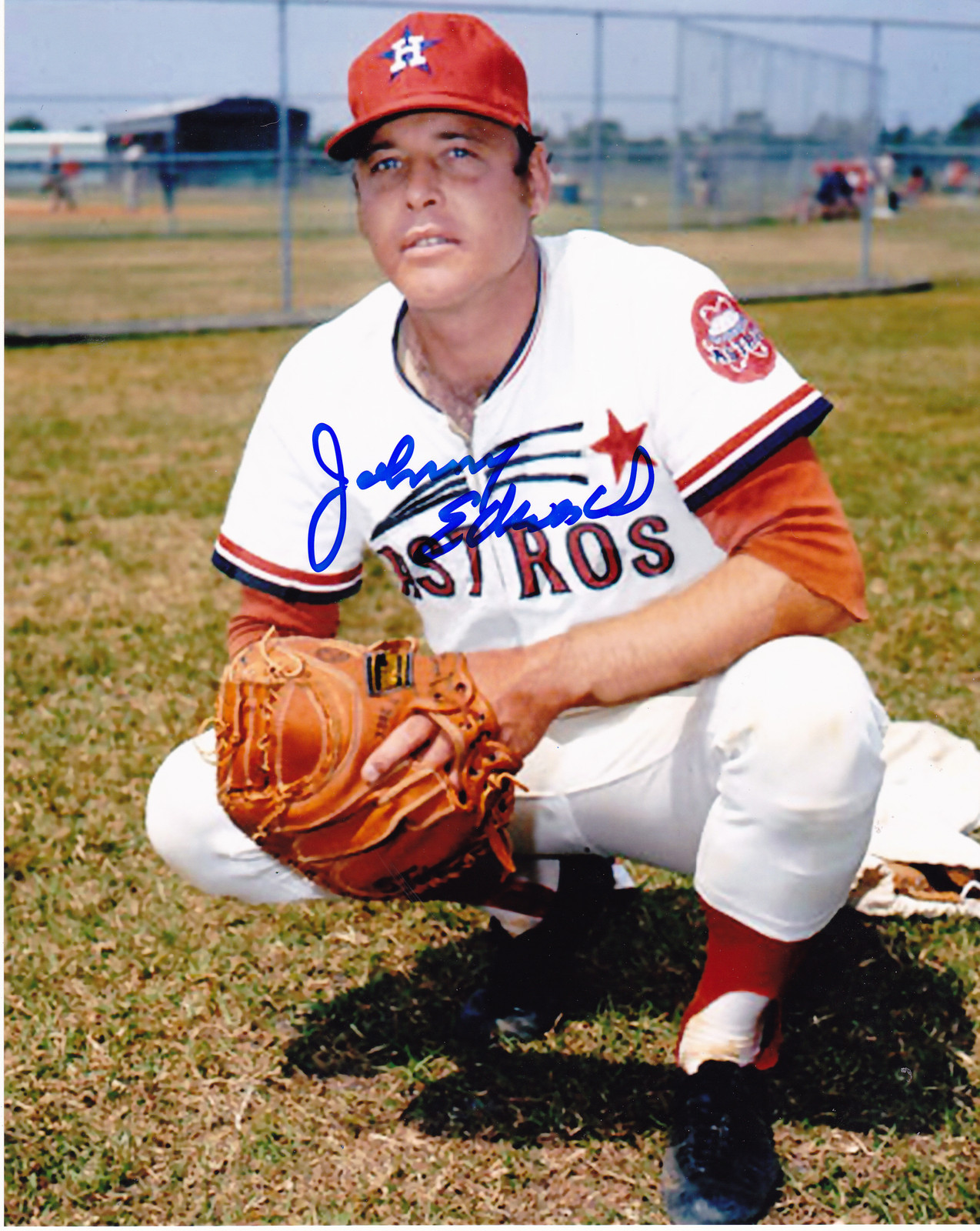 JOHNNY EDWARDS HOUSTON ASTROS ACTION SIGNED 8x10 | eBay