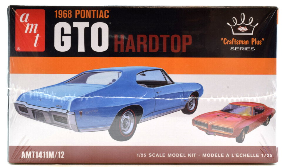 AMT 1968 Pontiac GTO Hardtop "Craftsman Plus" 1:25 Plastic Model Car ...