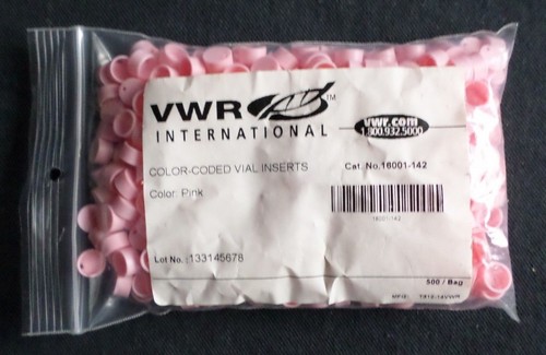 (500) VWR Pink Colored Cap Inserts for Cryo Freezer Vials, 89004-338 | eBay