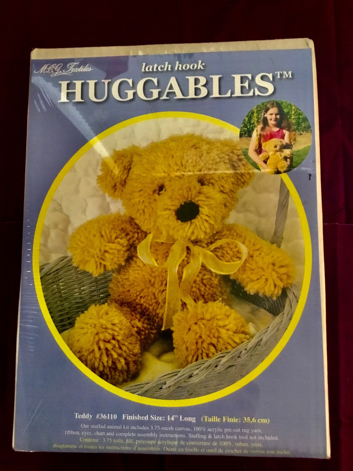 MCG Textiles Latch Hook Huggables TEDDY Item #36110 - 14 Inches, New ...