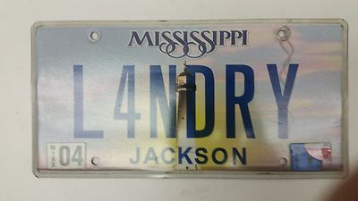 2011 MISSISSIPPI Jackson County License "Laundry" Plate L4NDRY | eBay