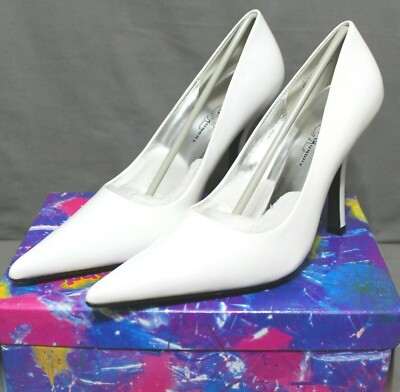 CL BY LAUNDRY women high heel stiletto pump shoe multi sizes white ...