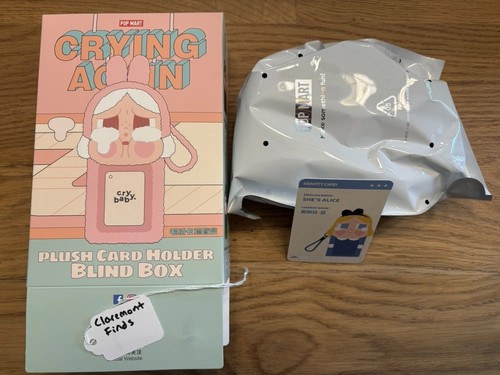 Cry Baby Crying Again Authentic Pop Mart Plush Card Holder She’s Alice ...
