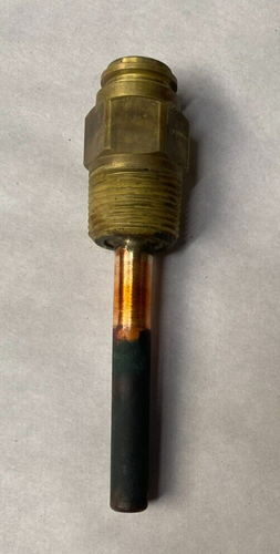 Honeywell Copper Short Well Assembly #123870A 3 Inch Insertion 3/4 Inch ...