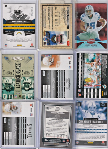 lot of 48 nfl cards serial numbered short print cowboys rookies and ...