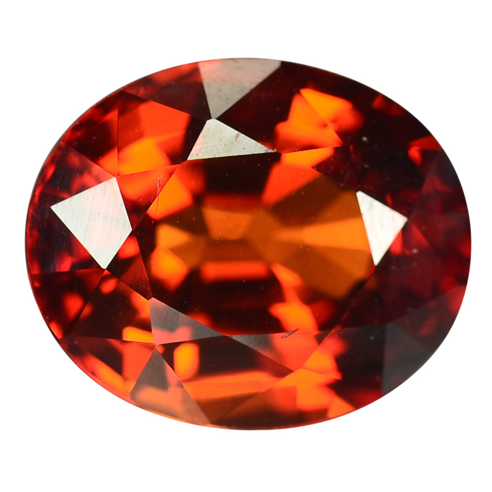 4.41 Ct. Awesome Luster Mandarin Garnet Oval Cut WITH GLC CERTIFY | eBay
