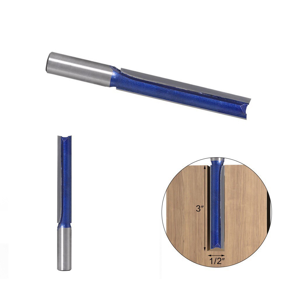 Hot New Router Bit Cutting Extra Long Plastic Box Shank Router Straight ...