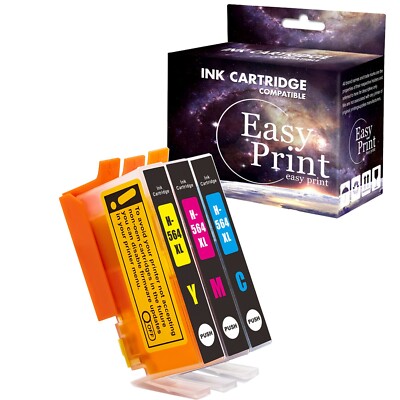 3PK 564 564XL Color Ink Cartridge for Officejet 4620 Photosmart Premium ...