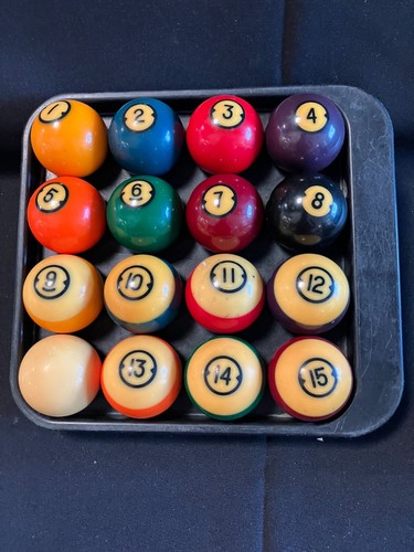 Vintage Brunswick Centennial Pool Balls - Pocket Billiards Complete Set ...