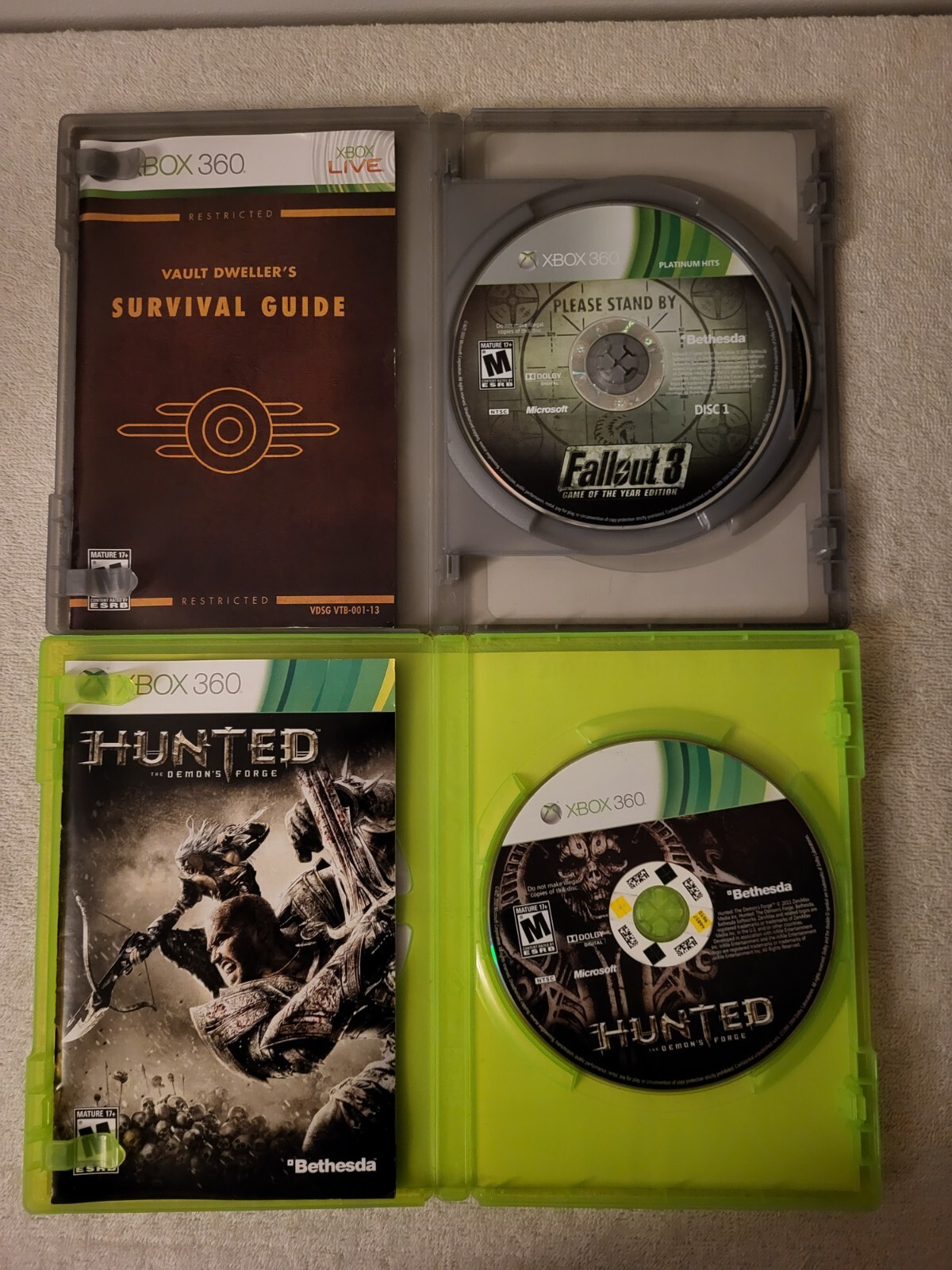 Bethesda Xbox 360 Game Bundle Lot of 6~All Complete & Tested~Fallout ...