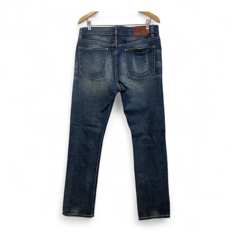 Jacob Davis Collection Evan Slim Fit Men's Jeans Medium Wash Distressed ...