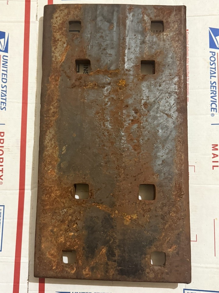 Railroad Track Tie Plate 14.75"x8" With 6" Rail Base Heavy 21 lbs ...