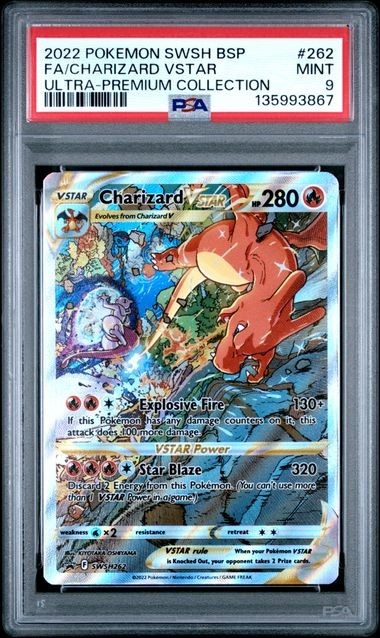 Crown Zenith Mewtwo Gg44 Charizard SWSH262 VStar Pokemon UPC PSA 9 Set ...