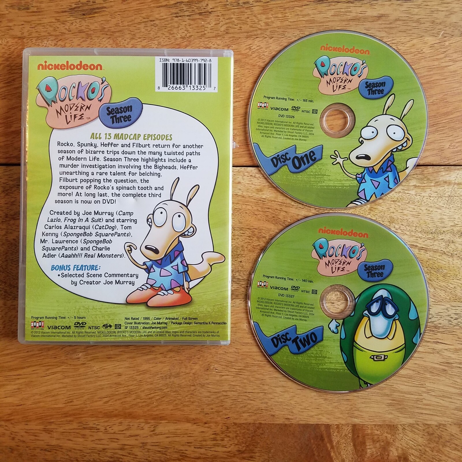 Rocko’s Modern Life Season Three DVD Nickelodeon TV Show 2-Disk Set ...