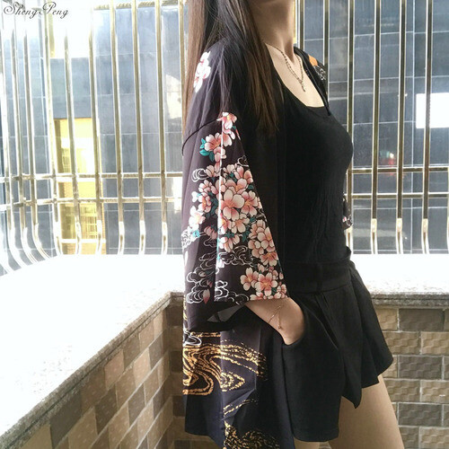 Japanese Ladies Satin Kimono Yukata Stage Performance Costume ...