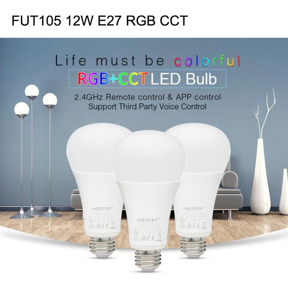 MiLight MIBOXER 2.4G GU10 E14 E27 CCT RGB+CCT Smart Led Bulb Lamp light ...