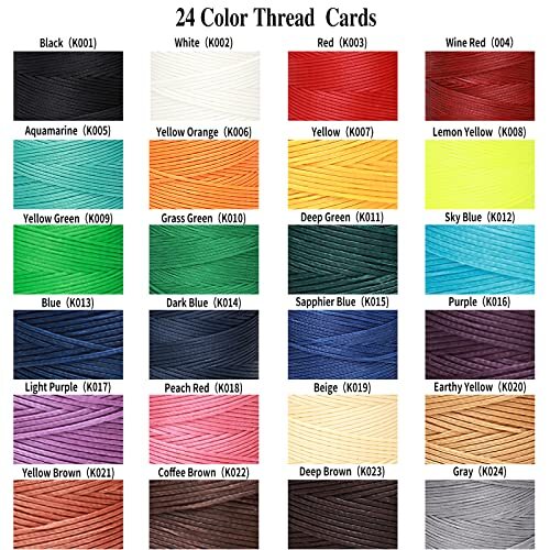 Waxed Thread852Yards 150D 0.8mm Flat Polyester Wax Thread for Hand ...