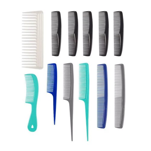 Conair Multipack Combs Made in USA, Assorted Colors, 12-Pieces ...