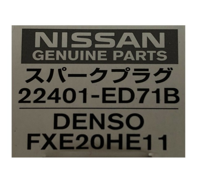 Genuine Nissan Spark Plug Qr25de Part 22401-ed71b for sale online | eBay