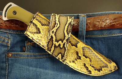ESEE 3 RC 3 Cross Draw Hunting Sheath Burmese Python snake skin ...
