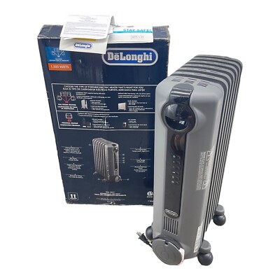 DeLonghi #TRLS0715EL Silent Radias Eco Digital Full Room 1500W Radiant ...