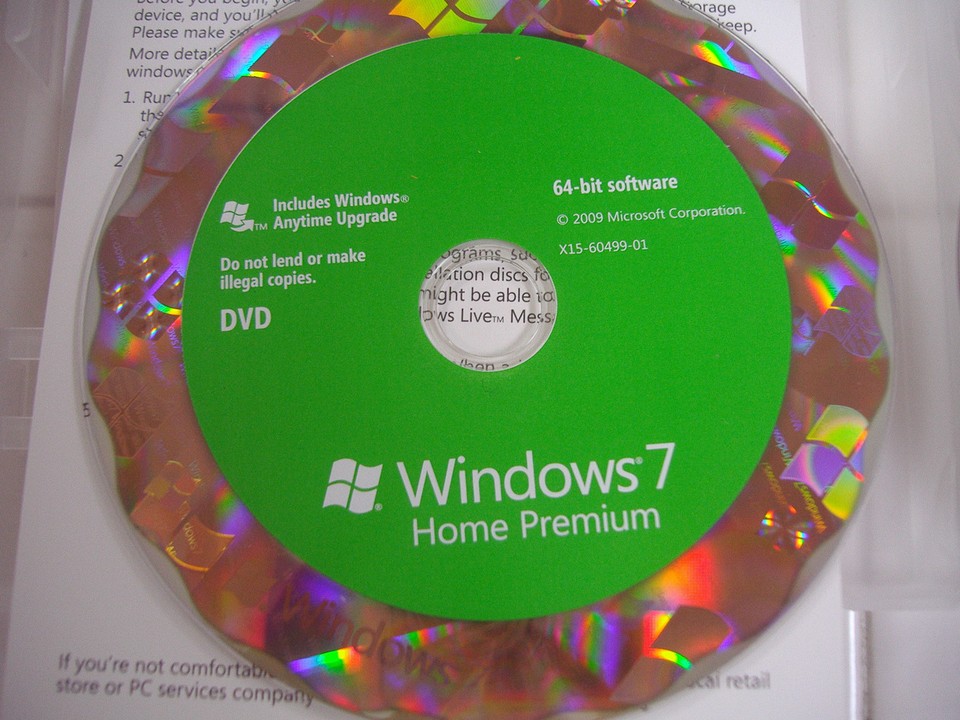 Microsoft Windows 7 Home Premium Full 32 Bit & 64 Bit DVD MS WIN | eBay