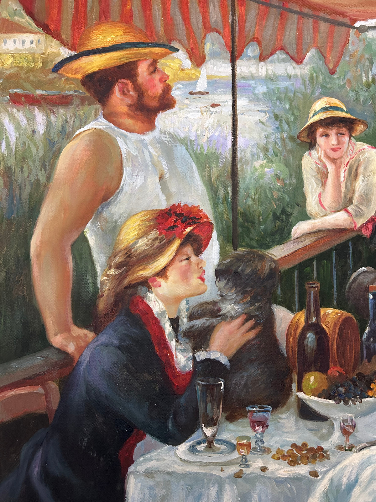 Ölgemälde 60x90 Auguste Renoir Frühstück der Ruderer Reproduktion Öl ...
