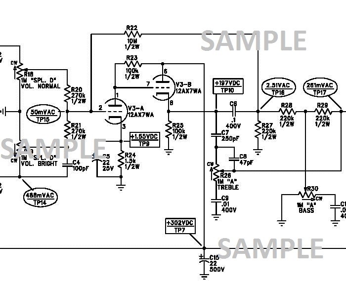 Fender Guitar Amplifier Schematic