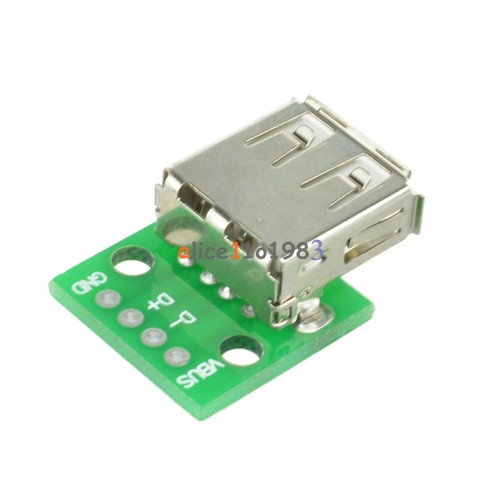 10PCS Type A Female USB To DIP 2.54MM PCB Board Adapter Converter For ...