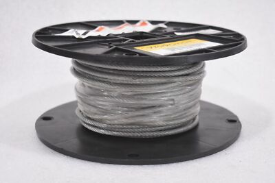 WORKSMART WS-MH-WIRE-112 AIRCRAFT CABLE 7X19 1/8-316, 100FT ROLL | eBay