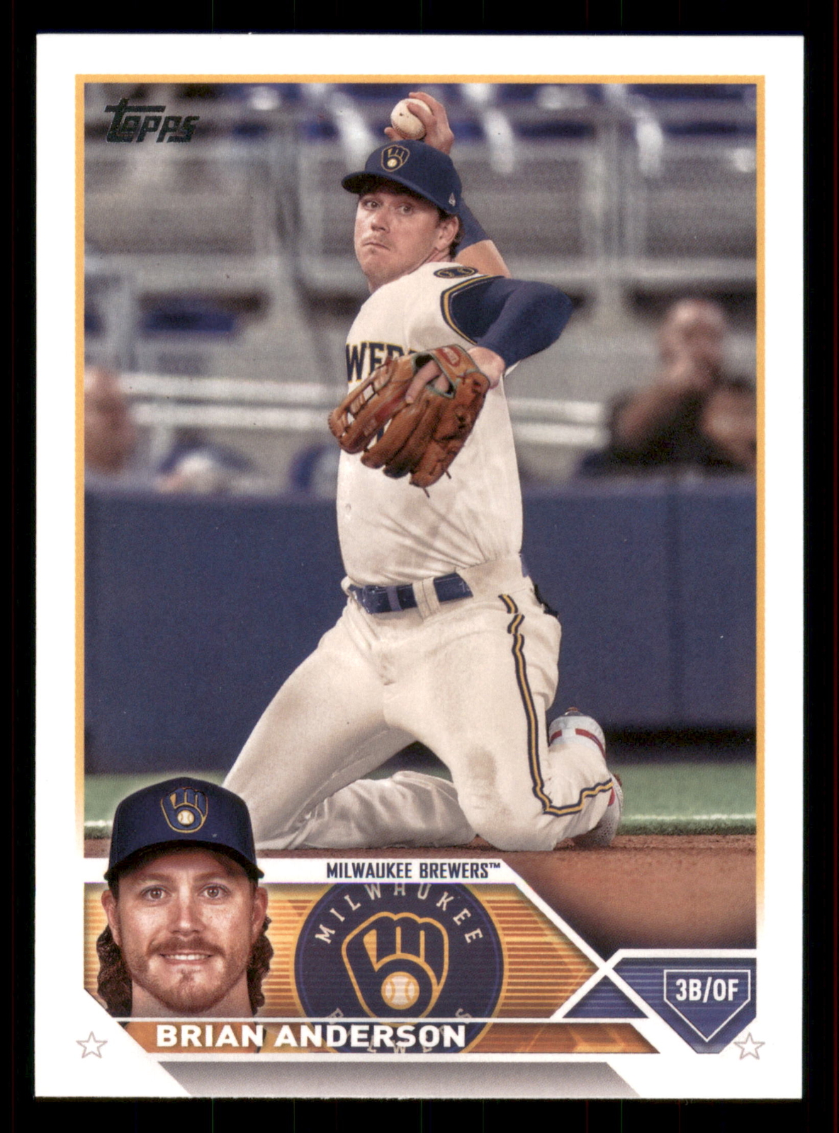 2023 Topps Brian Anderson #480 Milwaukee Brewers | eBay