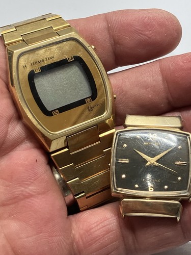Vintage Hamilton Electric Watch And LCD Watch Project Lot. See ...