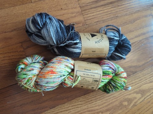 Madelinetosh Triple Twist Aran Weight 130 Yds Ea Set Of 2 Void/Unstuck ...