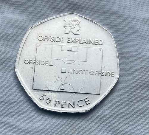 Olympic 50p Offside Rule Coin | eBay UK