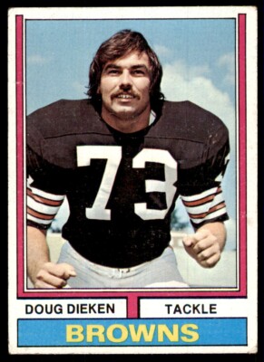 1974 Topps Doug Dieken Football Card Cleveland Browns #263 | eBay