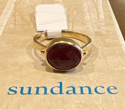 NWT Sundance Catalog Gold Vermeil “Sizzle Ruby Ring” Size 7 $98 | eBay