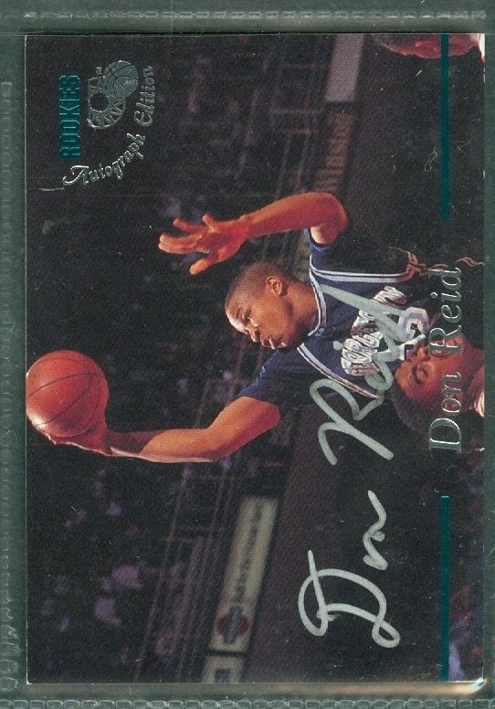 Don Reid Basketball Auto 1995-96 Classic '95 Signature Autograph Signed ...