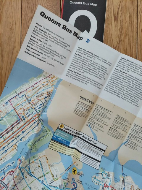 MTA Transit - Queens, New York City - Bus Route Map - NYCT - 2018 | eBay