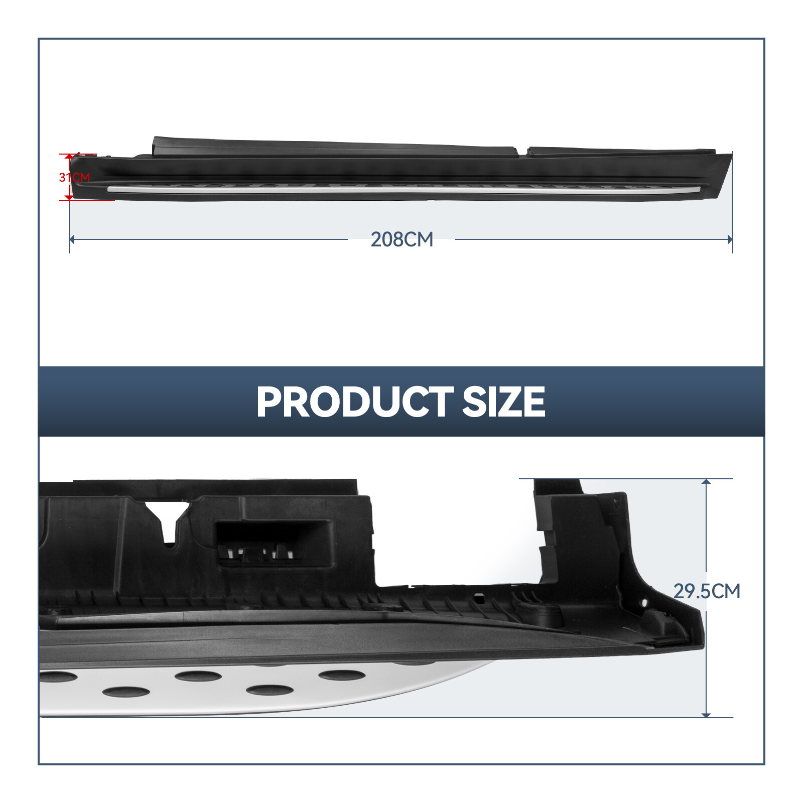 2012-2017 Mercedes Benz W166 ML ML350 GLE Running Board Pair Fit For ...