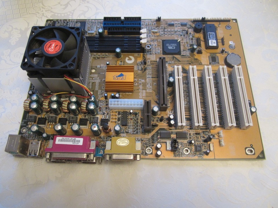 Motherboard Athlon SocketA 462 ECS Elitegroup K7VZA V1. plus CP. | eBay