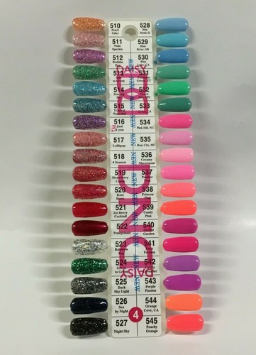 DC&DND Daisy Color Chart Gel Polish Color Sample Chart Palette Display ...