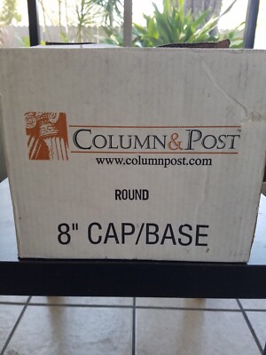 One Tuscan Cap & Base 2 Piece Set 8" composite Column & Post Brand | eBay