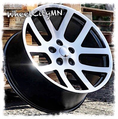 24 x10" gloss black machine Dodge RAM 1500 SRT 10 Viper OE replica rims ...