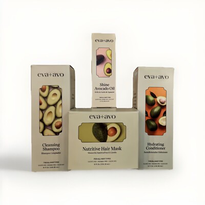 🔥🔥Lot Eva+Avo Cleansing Shampoo, Hydrating Conditioner, Hair Mask ...