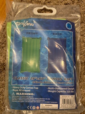 Surf Gear Canvas Raft Float Lime Green/Blue Big | eBay