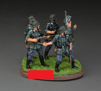 1/72 WWII German IDF infantry 5PCS Soliders Assembled Painted Model | eBay
